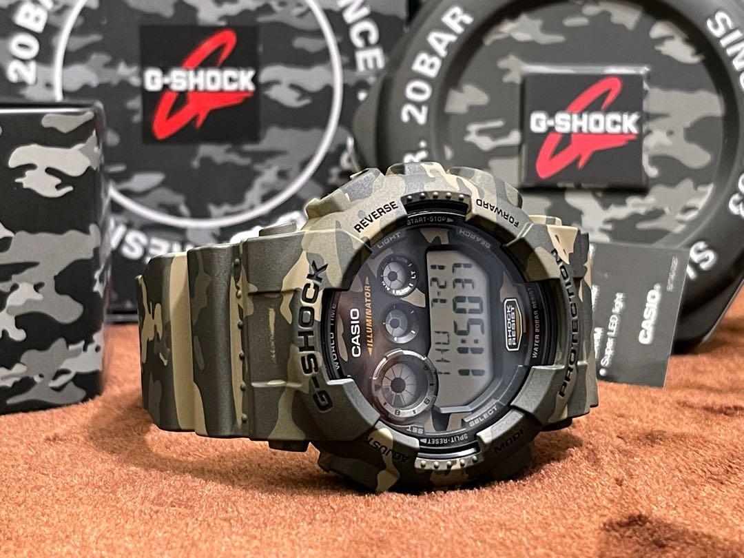 Casio G-Shock GD-120CM-5ER BROWN CAMO, Men's Fashion, Watches ...