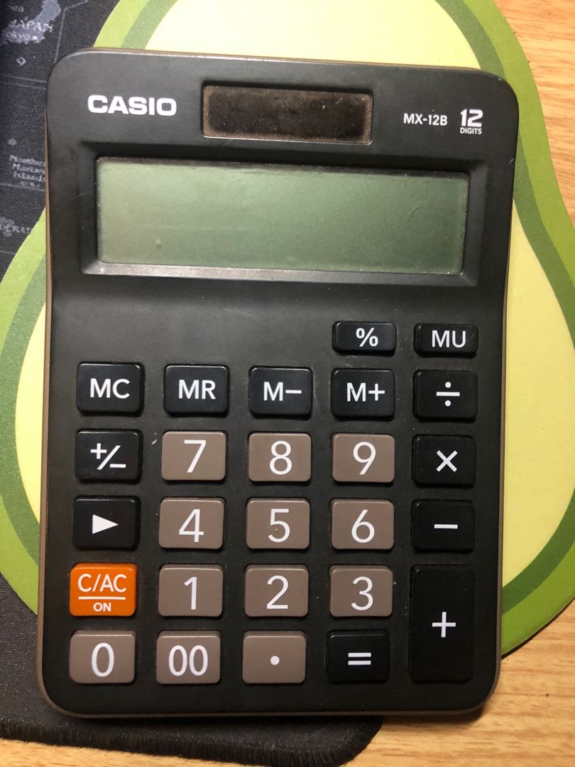 Casio MX-12B Calculator (12 digits), Computers & Tech, Office ...