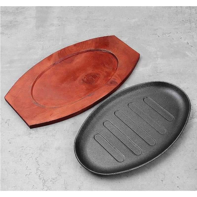 CAST IRON STEAK SIZZLING PLATE, Furniture & Home Living, Kitchenware ...