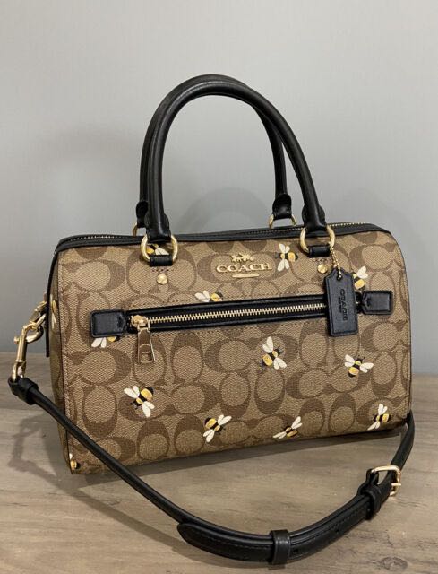 Coach Bee Print Satchel Bag, Women's Fashion, Bags & Wallets, Cross ...