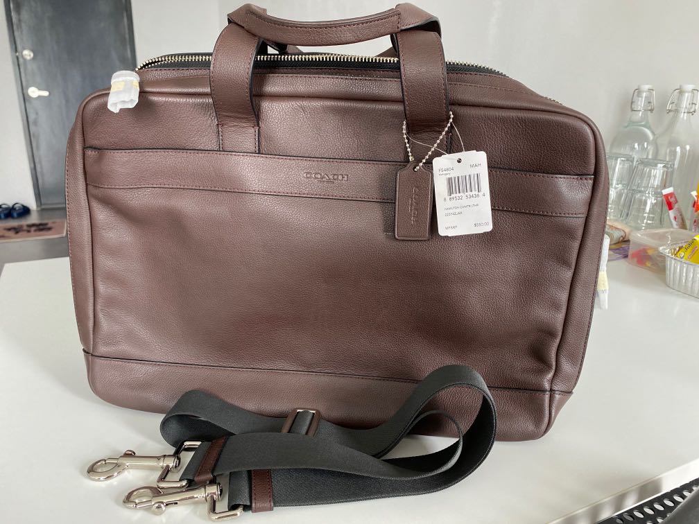 Coach Hamilton Briefcase, Men's Fashion, Bags, Briefcases on Carousell