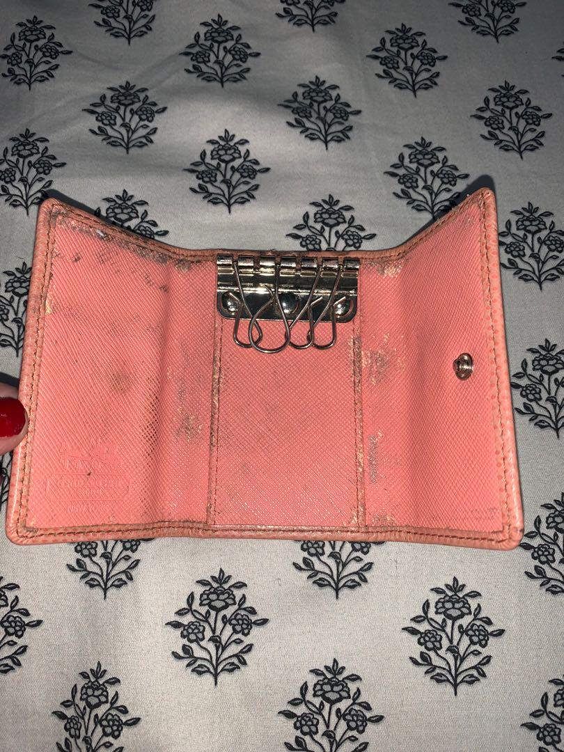 Coach Pink Keyholder, Women's Fashion, Bags & Wallets, Wallets & Card ...
