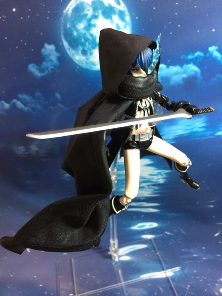 Custom black rock shooter cape, Hobbies & Toys, Toys & Games on Carousell