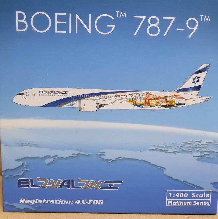 El-Al Israel Airline Boeing 787-9 aircraft model, Hobbies & Toys, Toys ...