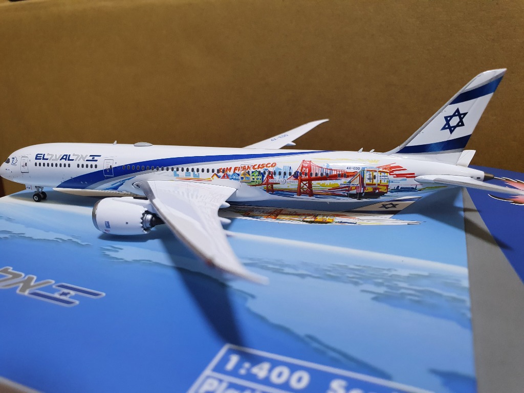 El-Al Israel Airline Boeing 787-9 aircraft model, Hobbies & Toys, Toys ...