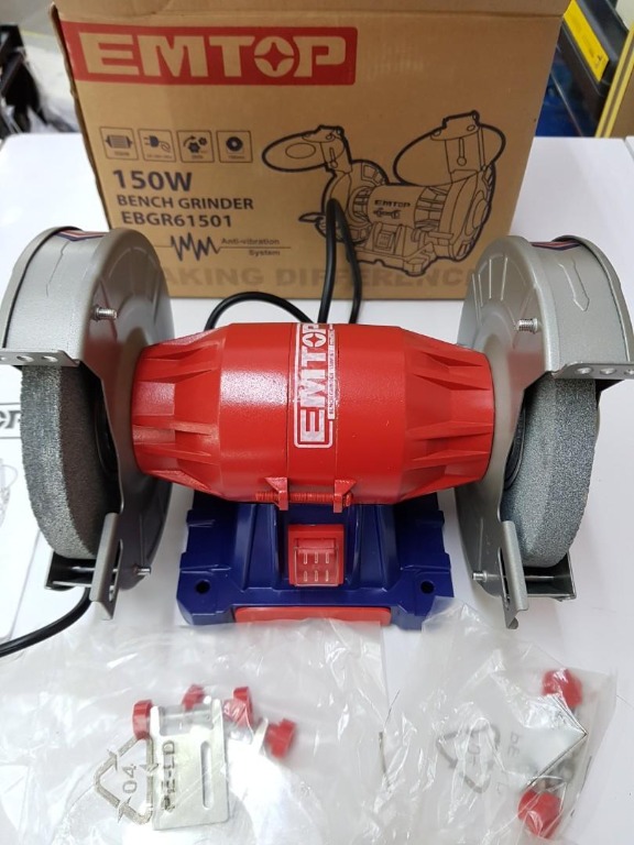 EMTOP BENCH GRINDER 150W/EBGR61501, Furniture & Home Living, Home ...