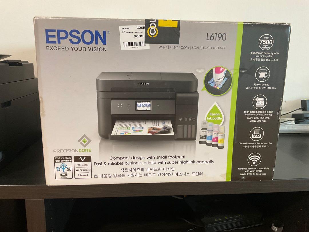 Epson L6190 Wi-Fi Duplex All-in-One Ink Tank Printer with ADF ...