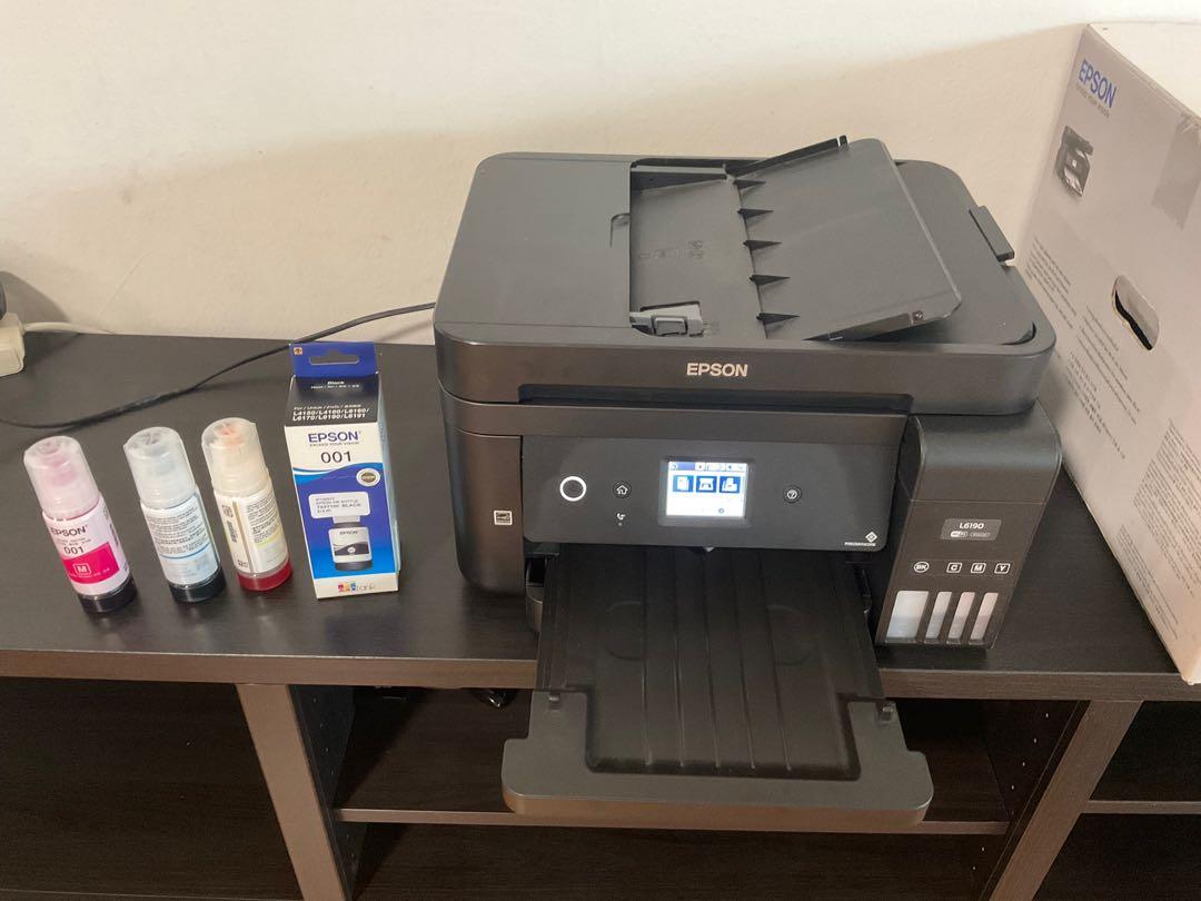 Epson L6190 Wi-Fi Duplex All-in-One Ink Tank Printer with ADF ...