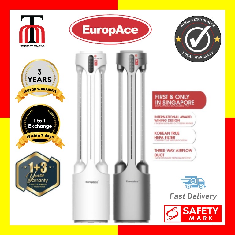 Europace Dual Wings Bladeless Fan EBF Z1, Furniture & Home Living ...