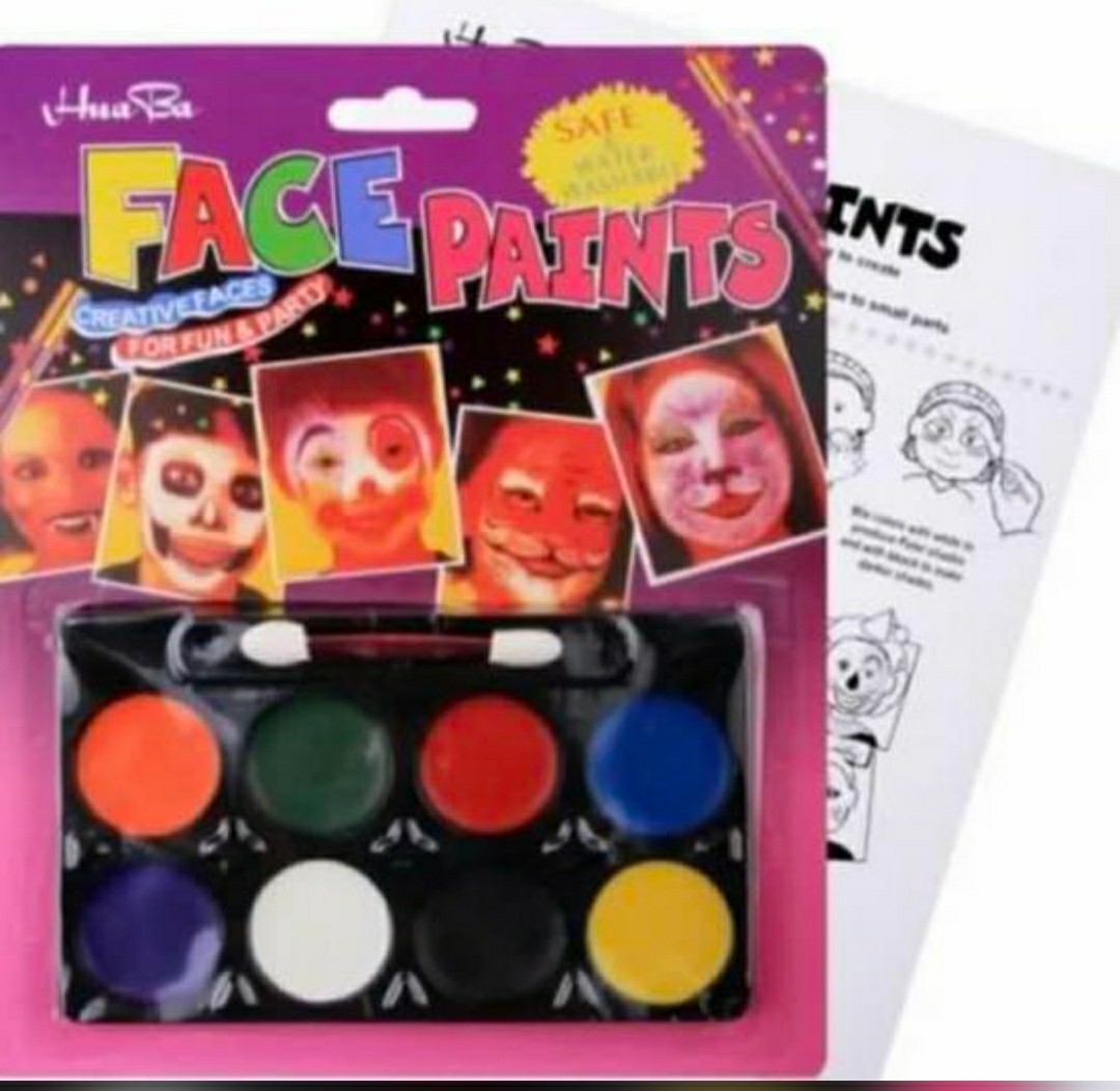 Face painting make up kit facepaint colour palette 8 colours, Hobbies ...
