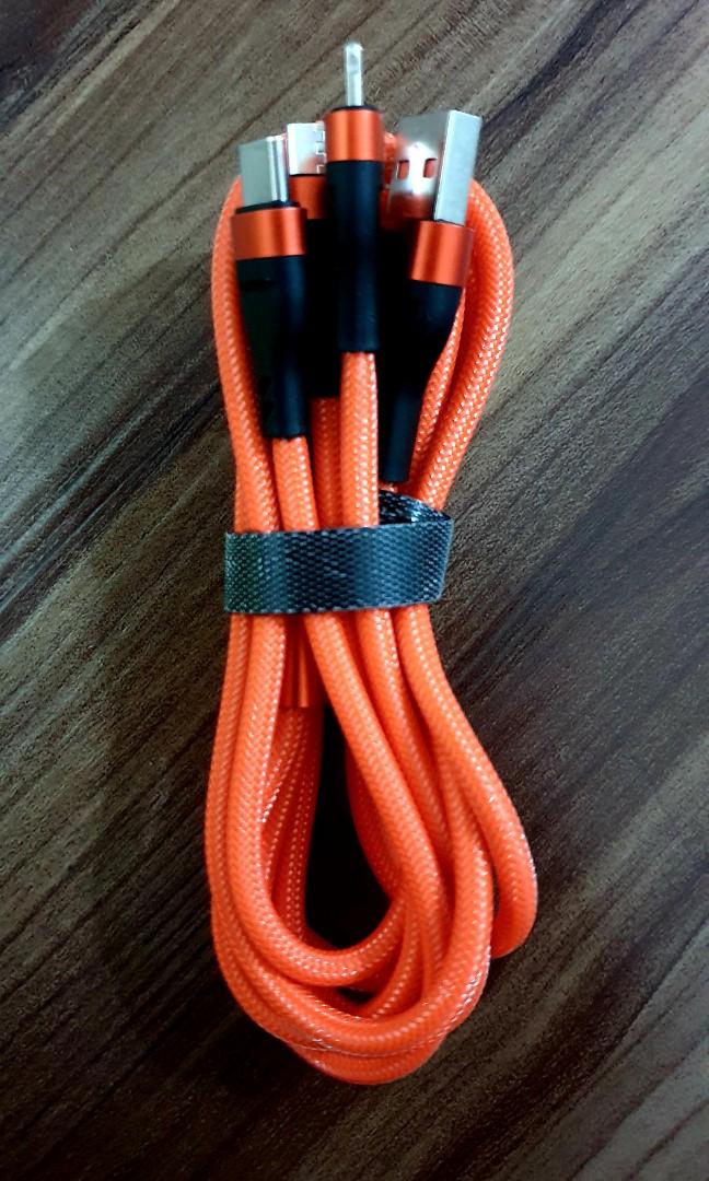 Fast charging wire cable ( 3 in 1 ), Mobile Phones & Gadgets, Mobile ...
