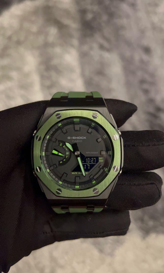 G- Shock hulk green envy edition custom mod ga2100 ga2110, Men's ...