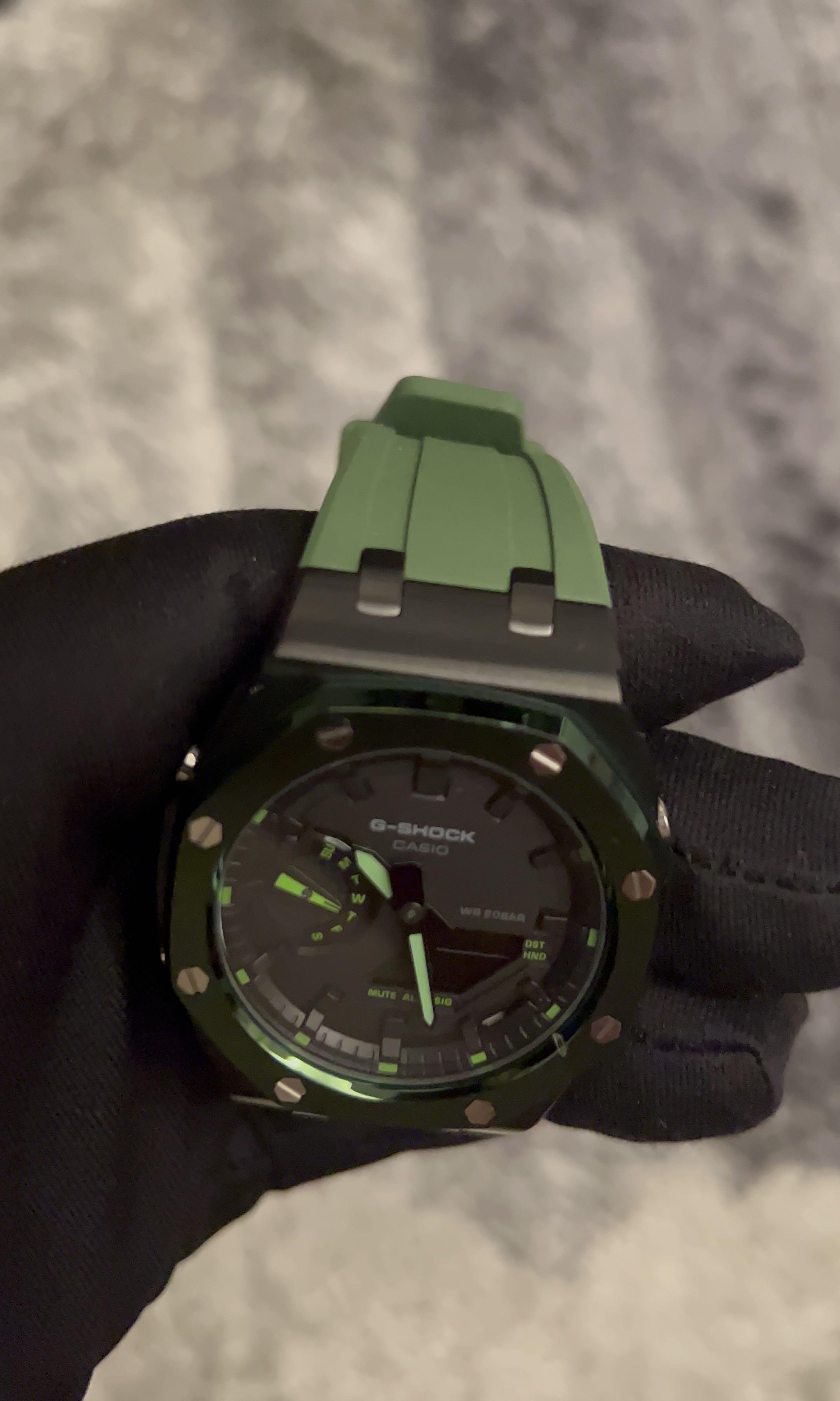 G- Shock hulk green envy edition custom mod ga2100 ga2110, Men's ...