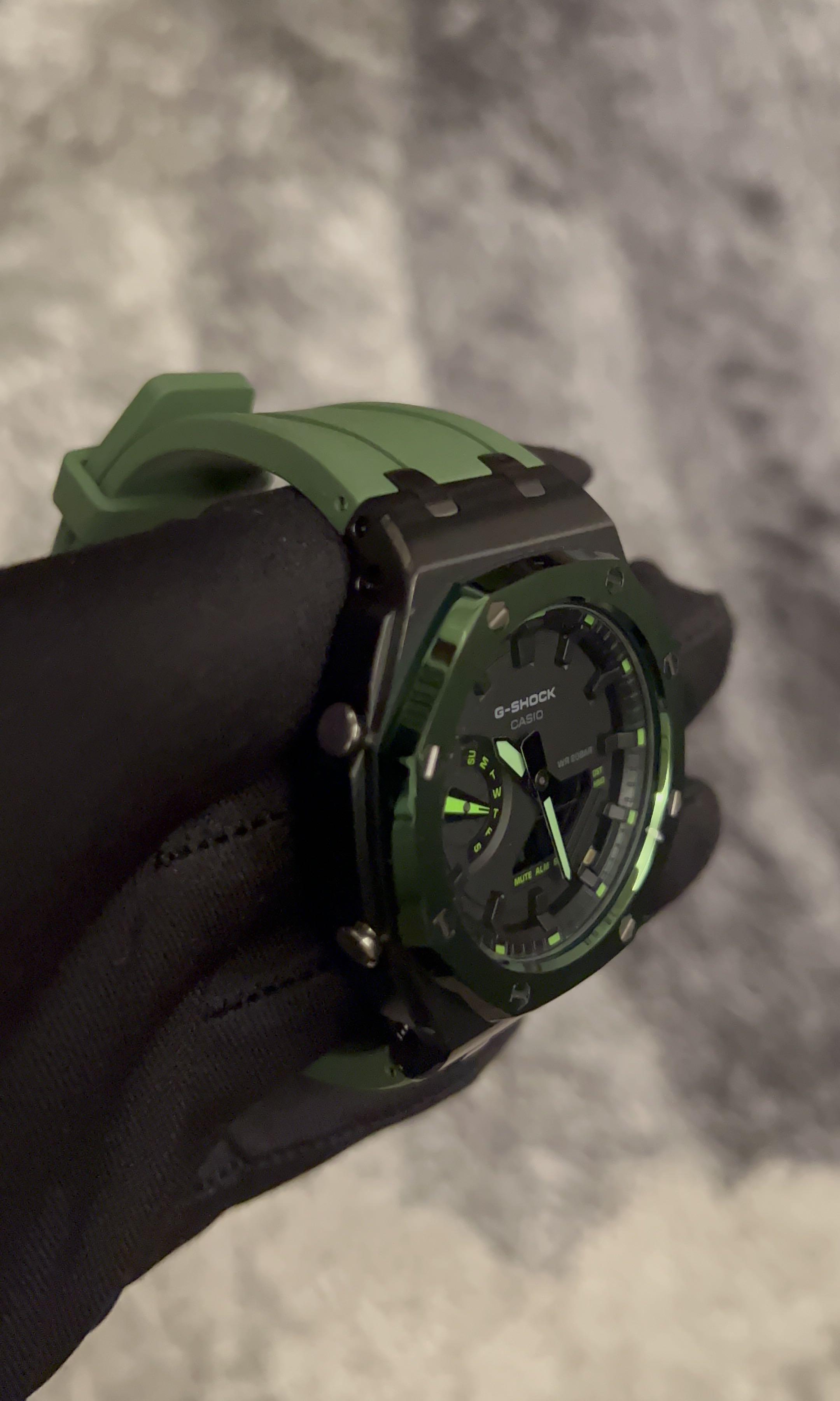 G- Shock hulk green envy edition custom mod ga2100 ga2110, Men's ...