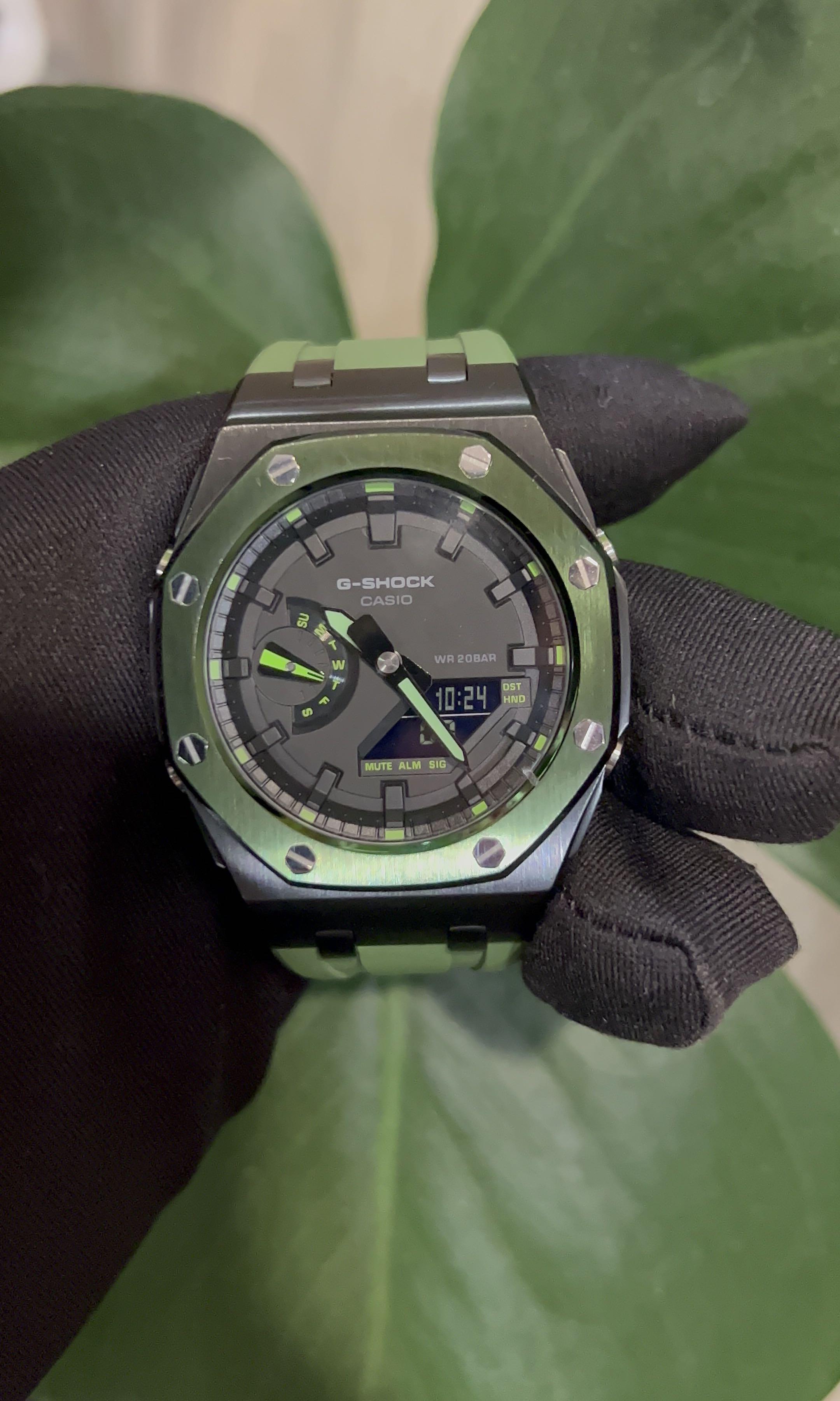 G- Shock hulk green envy edition custom mod ga2100 ga2110, Men's ...