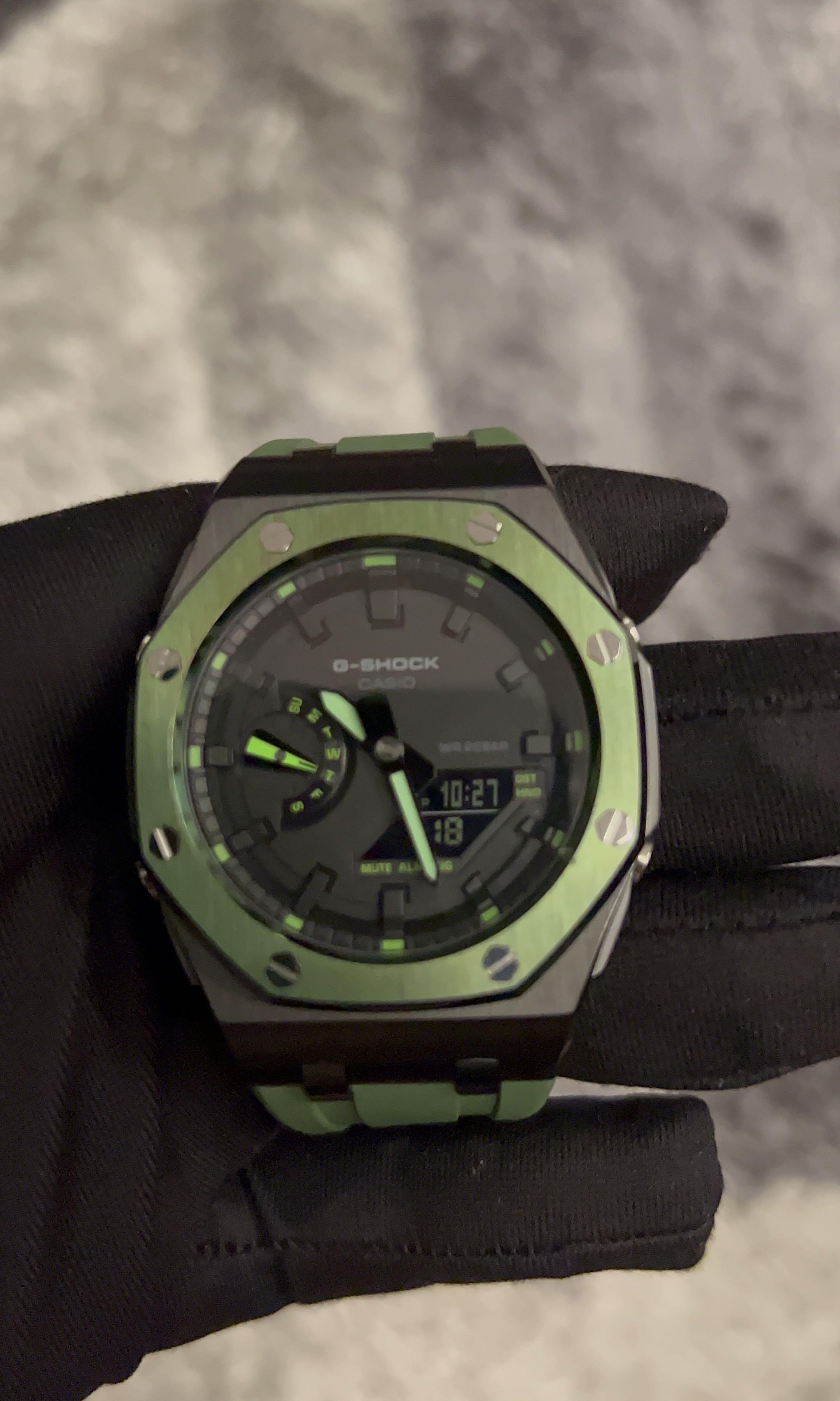 G- Shock hulk green envy edition custom mod ga2100 ga2110, Men's ...