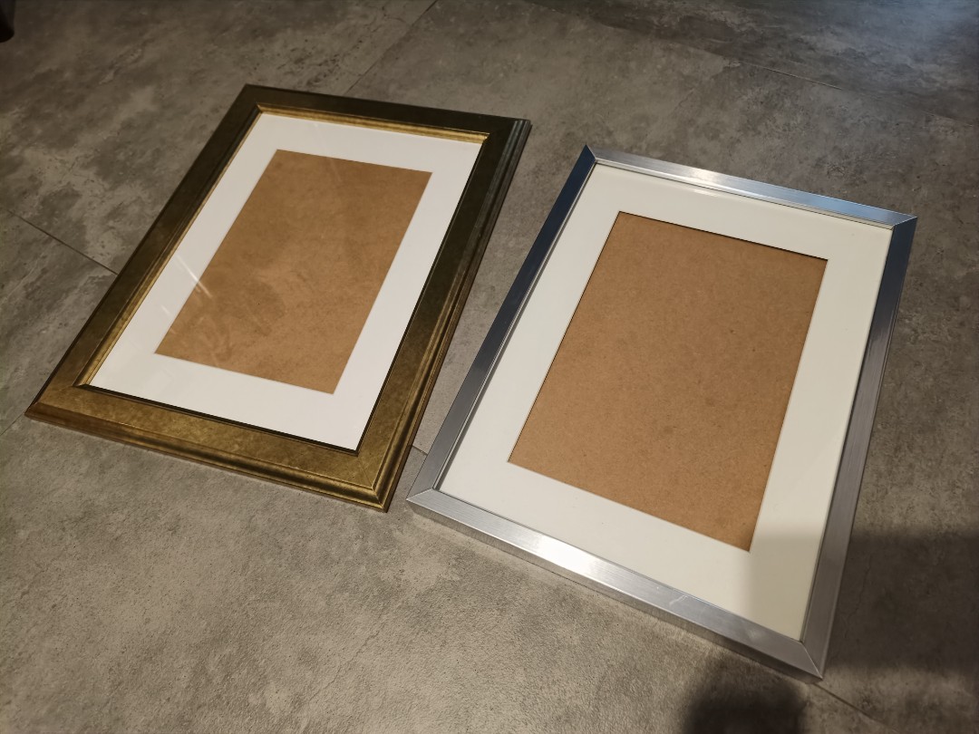 Gold and silver photo frame, Furniture & Home Living, Home Decor, Wall ...
