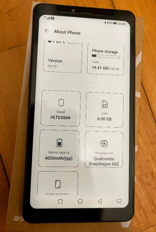 Hisense A9 E-ink Smartphone with warm light and Android 11, Mobile ...