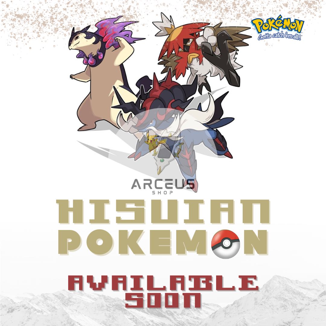 Hisuian Starter (Open for Reservation), Video Gaming, Video Games ...