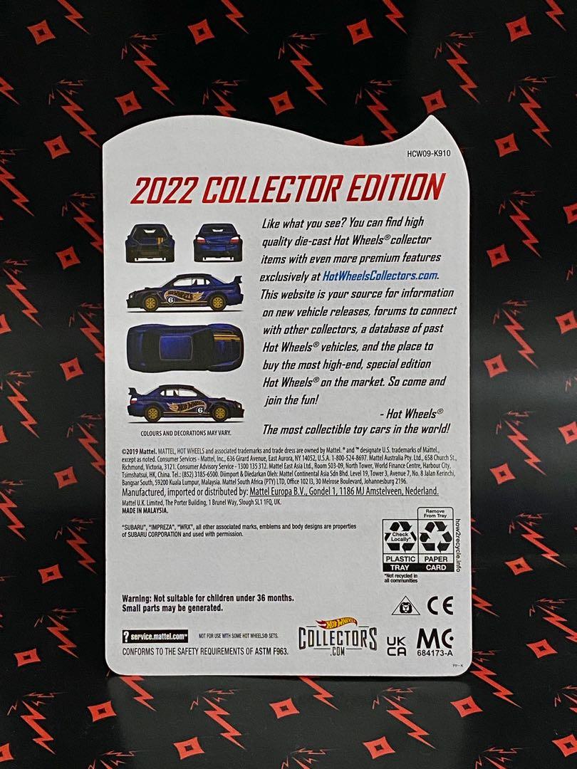 Hot Wheels Subaru Impreza WRX Hotwheels 2022 Collector Edition, Hobbies ...