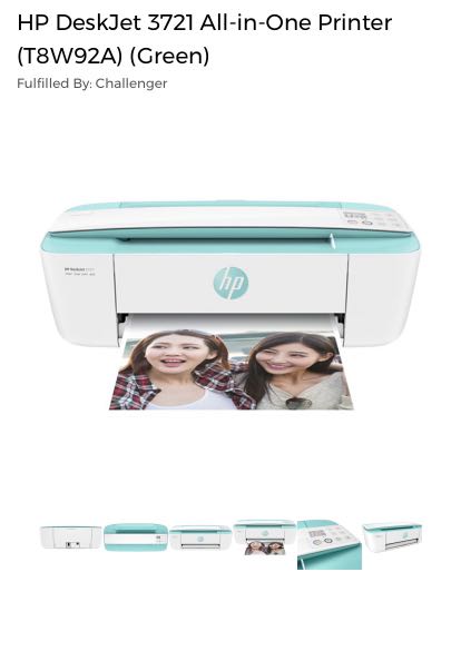 HP DeskJet 3721 All-in-One Printer, Computers & Tech, Printers ...