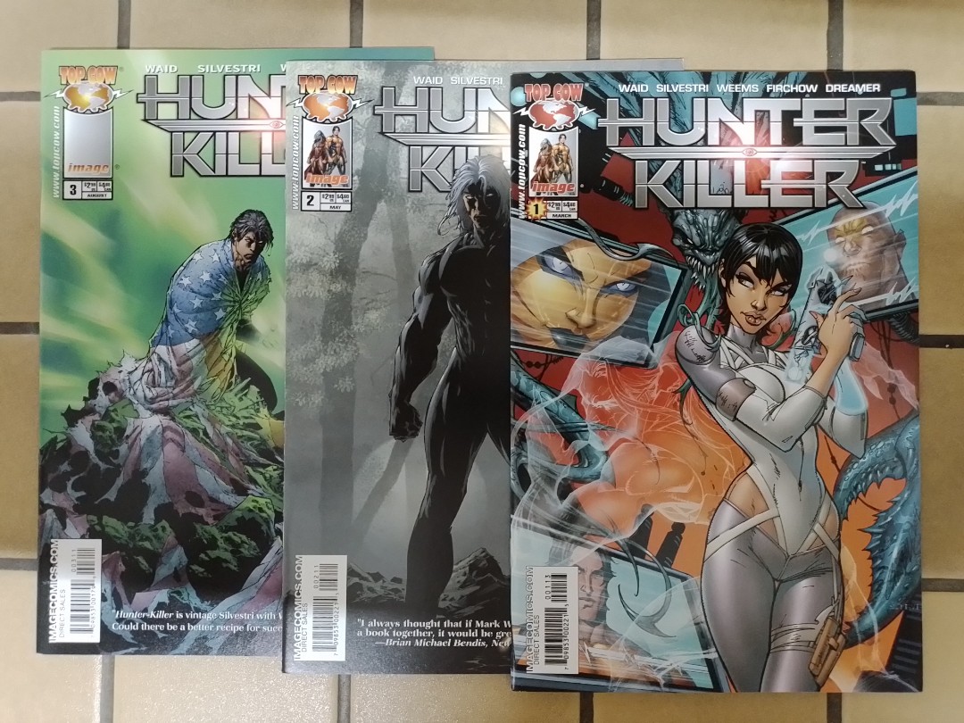 Hunter Killer - 1,2,3 ( J. Scott Campbell/Marc Silvestri - Cover Art ) Top-Cow/Image Comics ...