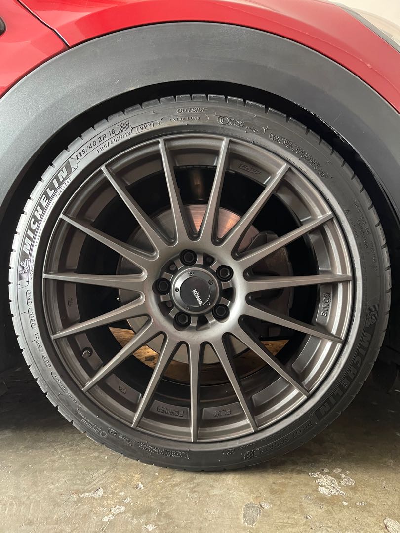 Konig Rennform 18” 5x112, Car Accessories, Tyres & Rims on Carousell