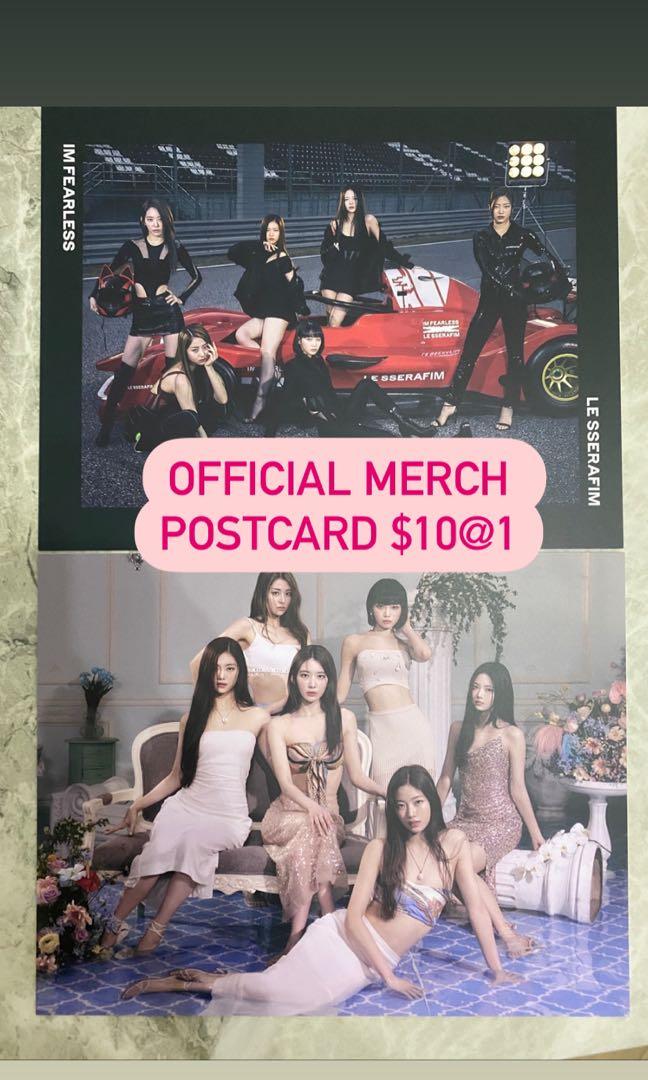 LESSERAFIM le sserafim 官方周邊 official merch postcard, 興趣及遊戲, 收藏品及紀念品, 韓流 ...