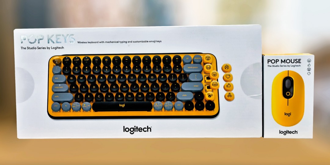 LOGITECH POP KEYS WIRELESS MECHANICAL KEYBOARD WITH CUSTOMIZABLE EMOJI ...