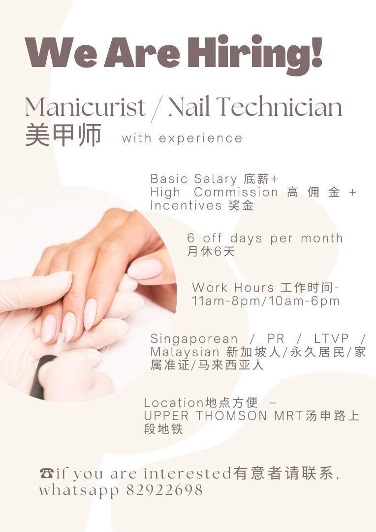 Manicurist/Nail Technician Wanted!, Jobs, Sales, Retail & Marketing on ...