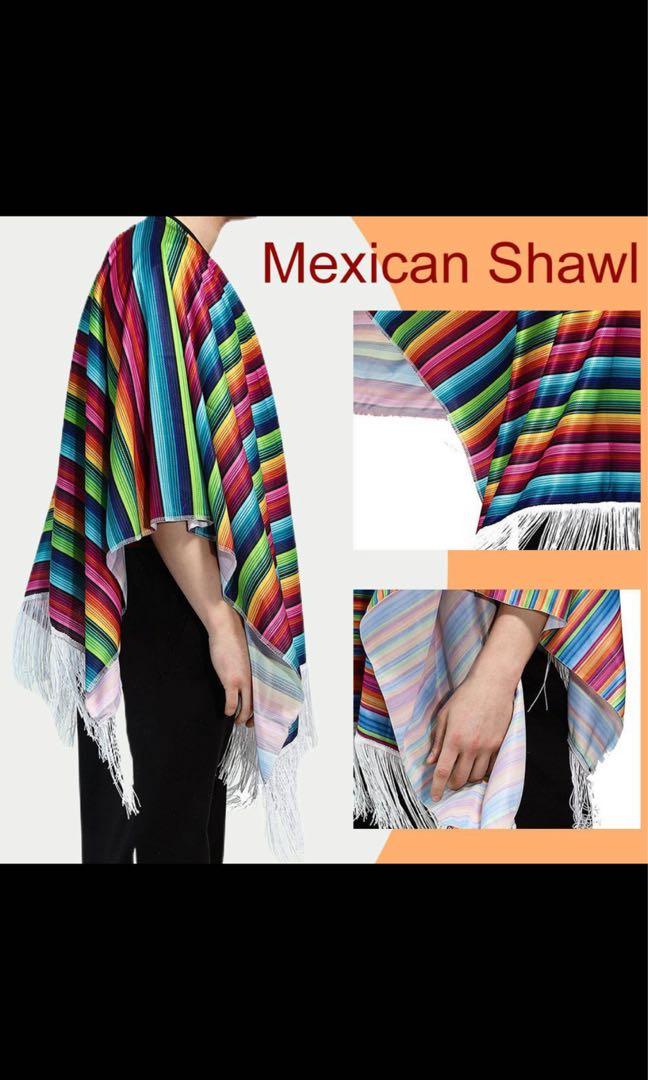 Mexican Shawl, Men's Fashion, Tops & Sets, Sets & Coordinates on Carousell