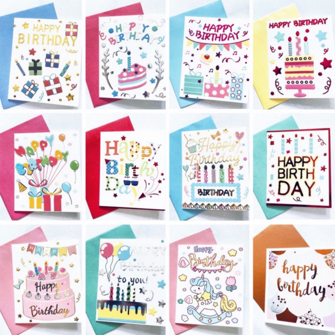 Mini Happy Birthday Cards, Hobbies & Toys, Stationery & Craft, Other ...