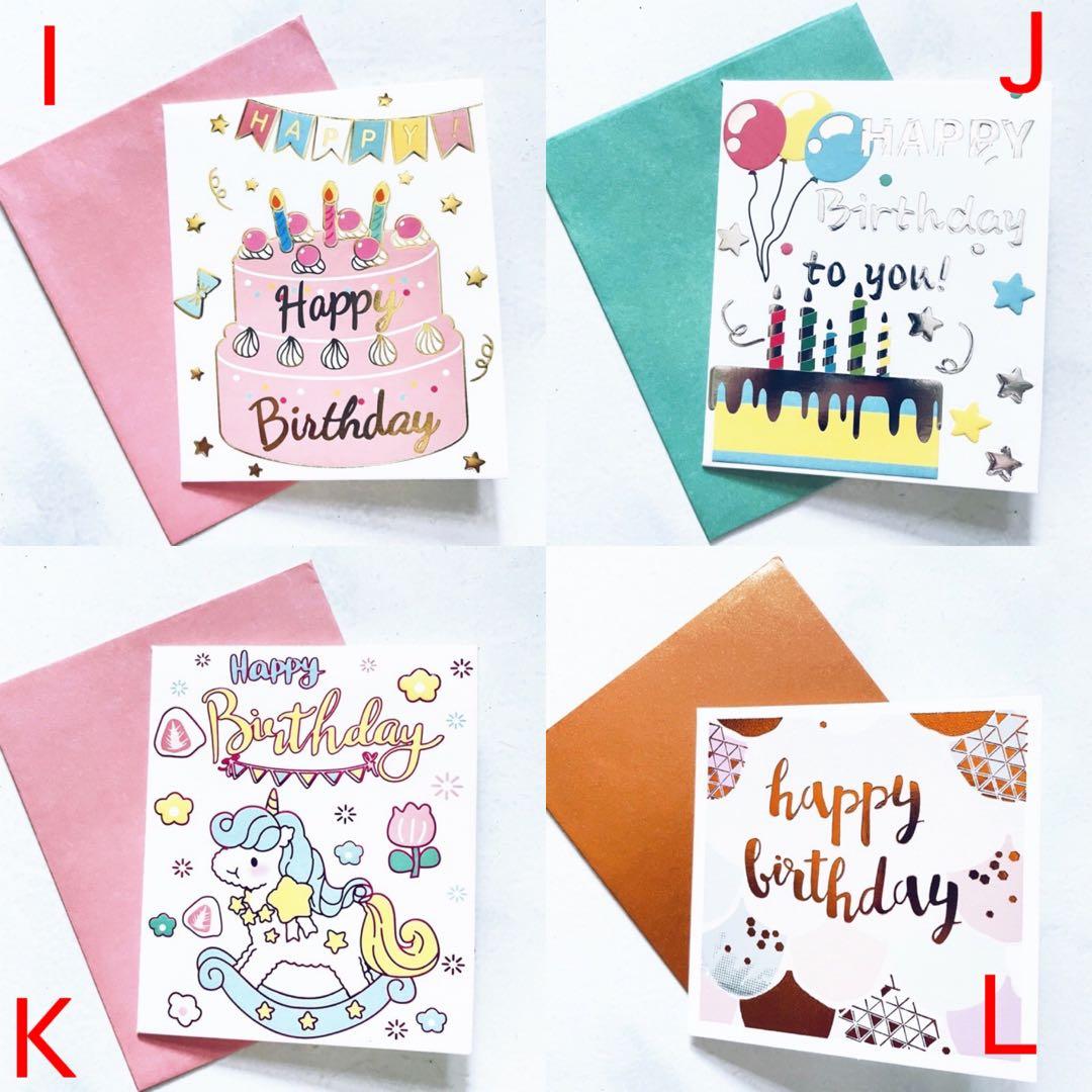 Mini Happy Birthday Cards, Hobbies & Toys, Stationery & Craft, Other ...