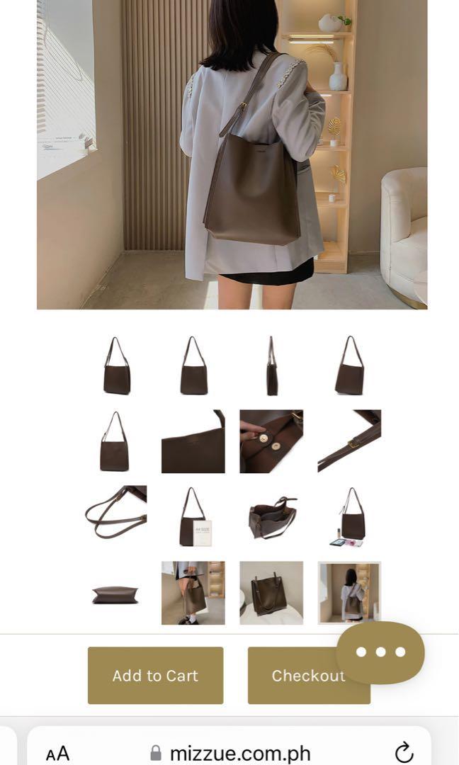 Mizzue Tote Bag - Brown, Women's Fashion, Bags & Wallets, Tote Bags on ...