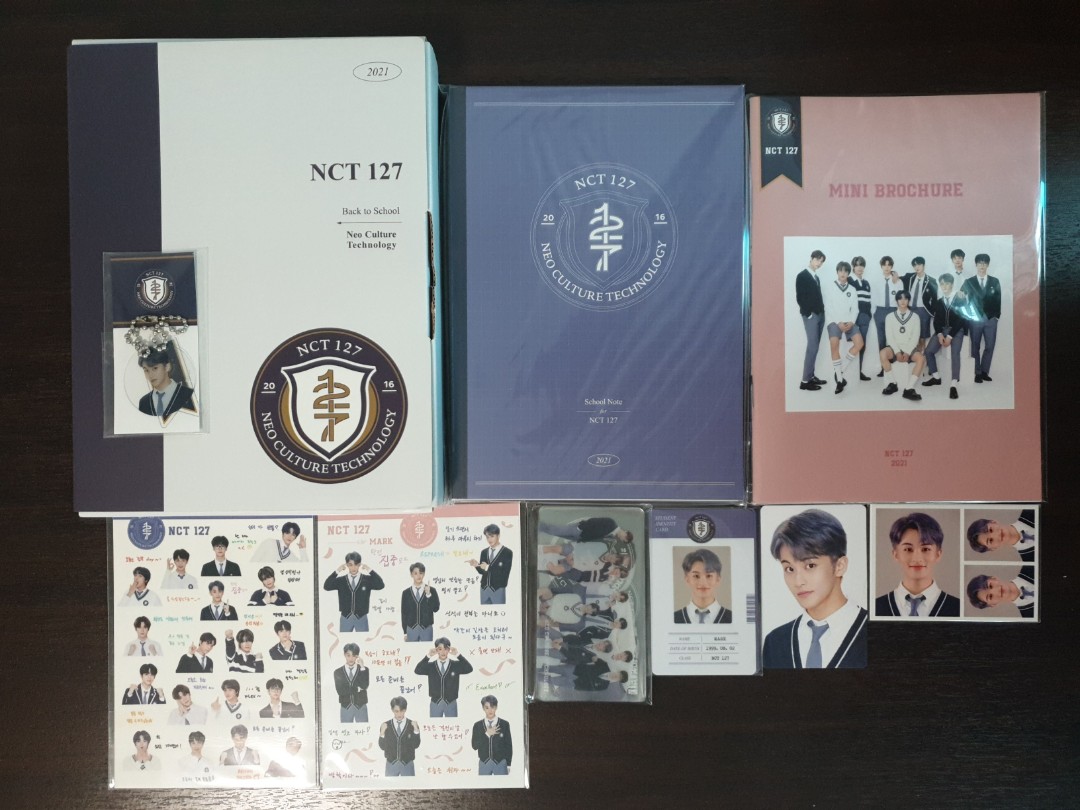 NCT 127 Mark Back To School Kit 2021, Hobbies & Toys, Memorabilia ...