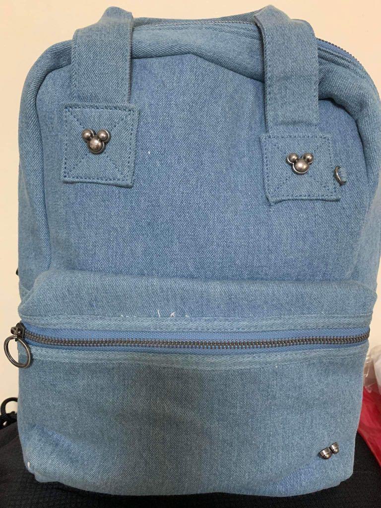 Original Disney Mickey Mouse Icon Flair Denim Backpack, Women's Fashion ...