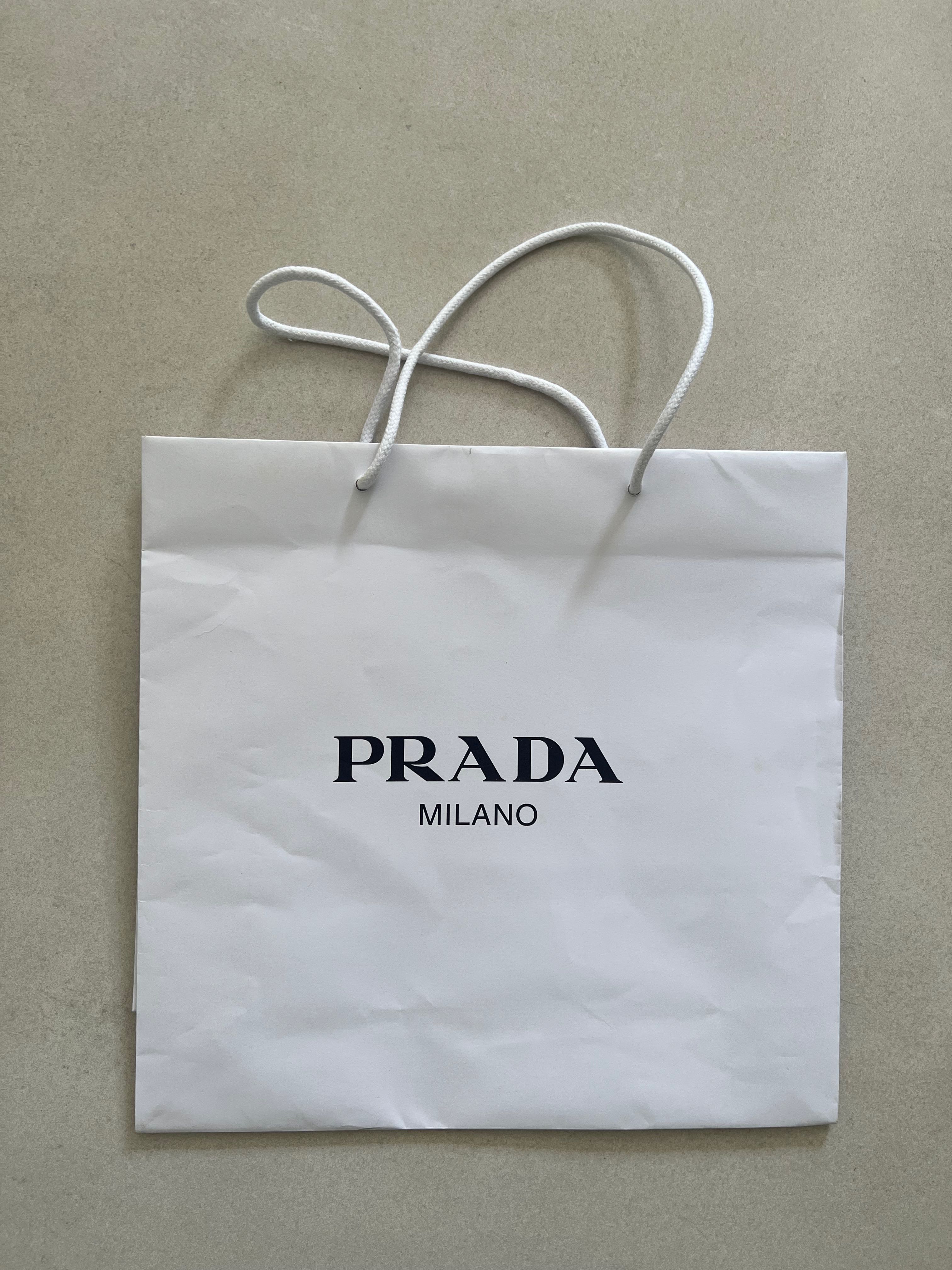 PRADA paper bag, Luxury, Bags & Wallets on Carousell