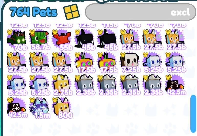 PSX Pet Simulator X - Exclusive Pets., Video Gaming, Gaming Accessories ...