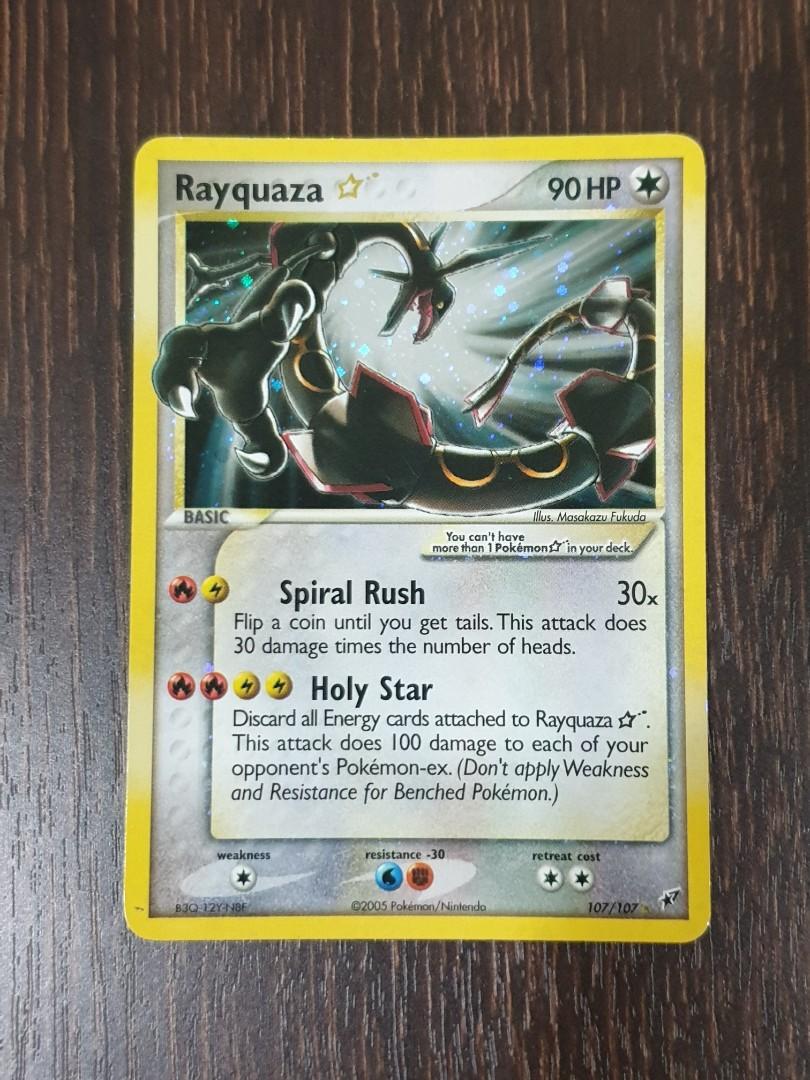 Rayquaza Gold Star, Hobbies & Toys, Toys & Games on Carousell