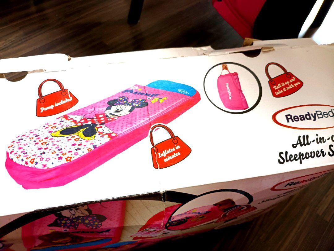 READY BED Minnie Mouse All-in-one Sleepover Solution, Babies & Kids ...
