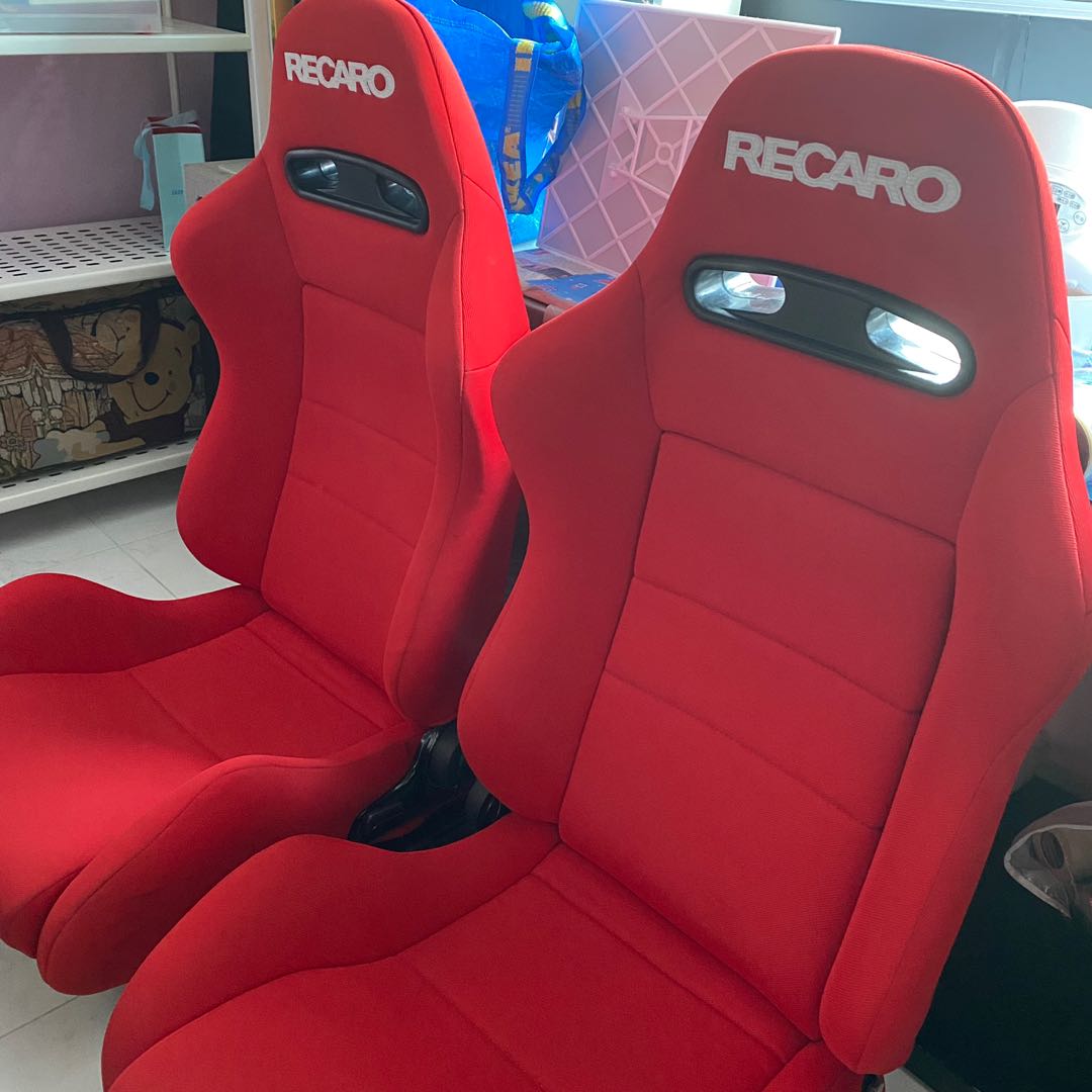 recaro bucket seats (1 pair), Car Accessories, Accessories on Carousell