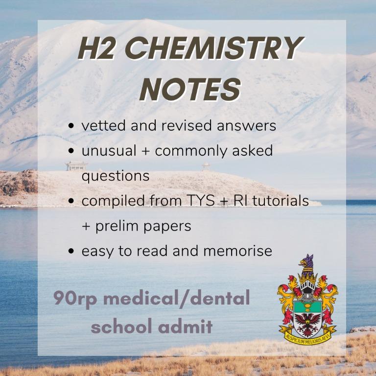 RI H2 Chemistry Notes (Commonly Asked Questions) and Organic Chemistry ...