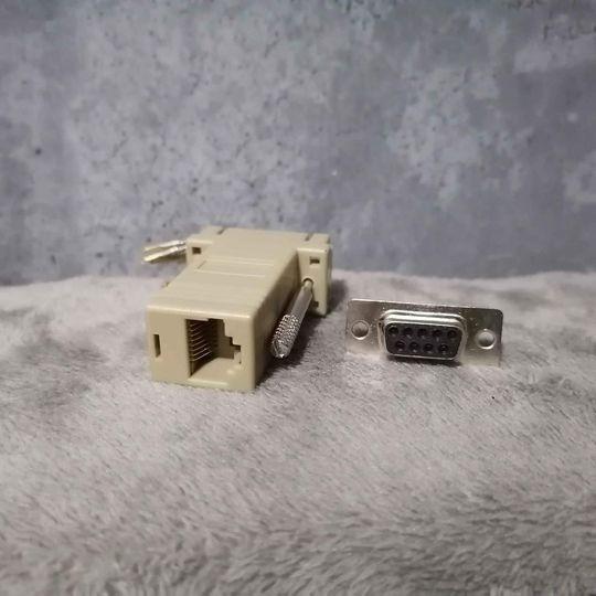 RJ45 to Serial Port Female to DB 9PIN Adapter 8P8C Module Modem ...