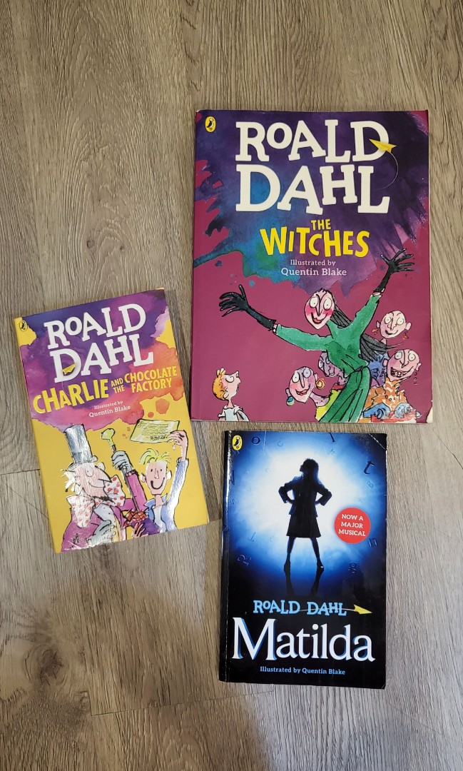 Roald Dahl Charlie and The Chocolate Factory, The Witches, Matilda ...