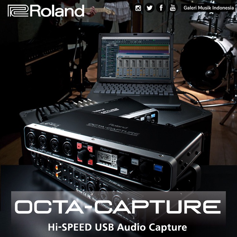Roland OCTA-CAPTURE Professional Audio Interface for Recording Studios ...