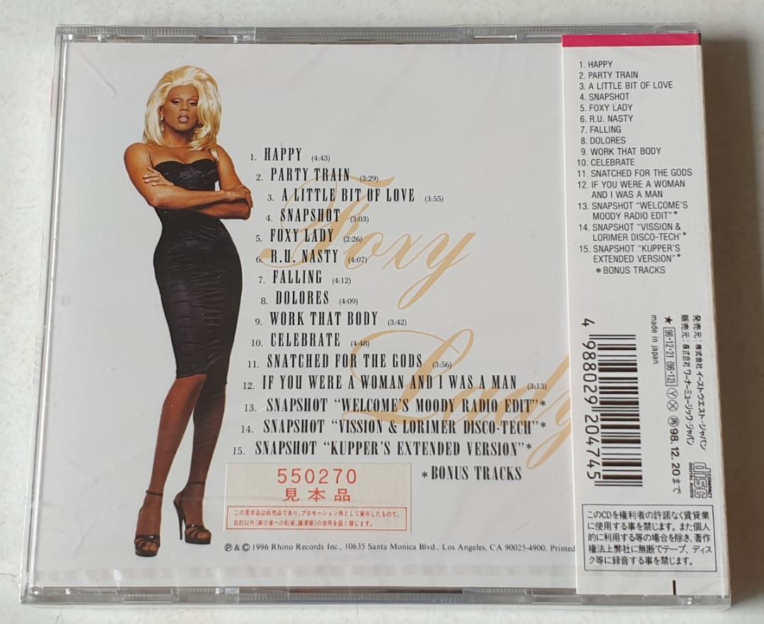 Rupaul ~ Foxy Lady ( JAPAN PROMO COPY ) CD, Hobbies & Toys, Music ...