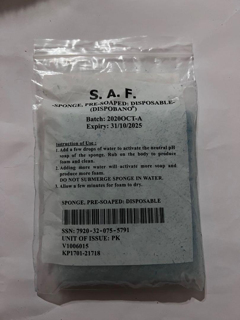 SAF Soap Sponge, Beauty & Personal Care, Bath & Body, Body Care on ...