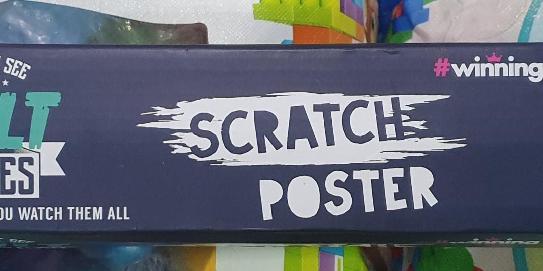 Scratch Poster 100 Must See Cult Movies, Hobbies & Toys, Stationary ...