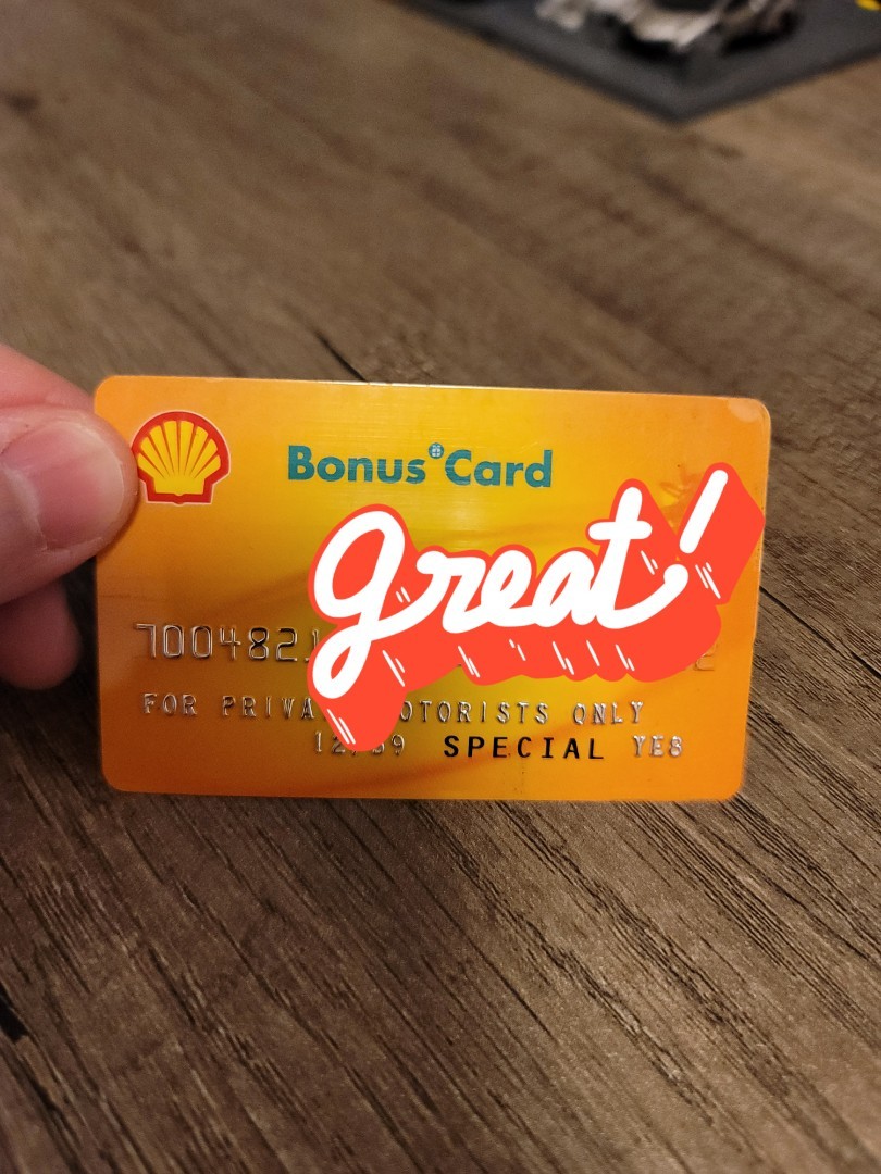 Shell special bouns card, 汽車配件, 其他 - Carousell