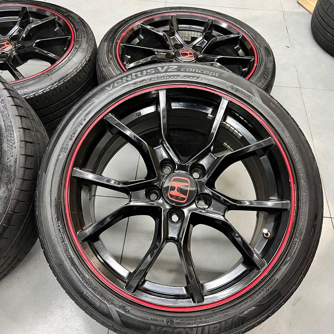 Sport Rim Honda Type R 17 inci 5x114, Auto Accessories on Carousell